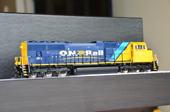 Brass Department: Overland OMI 6186.1 ONR SD75I #2105 F/P Blue/Yellow ...
