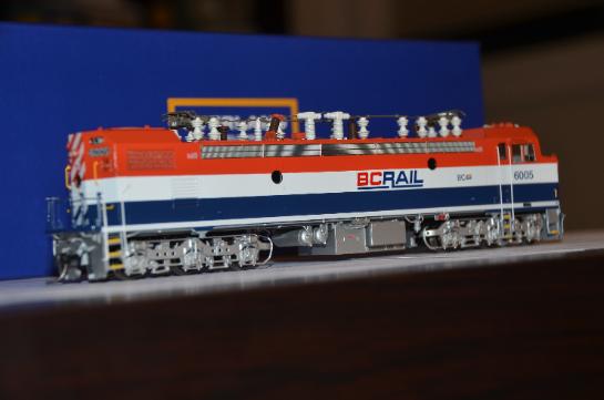 Brass Department: Overland OMI#AC 1005-1 BCRail EMD/ Asea GF6C